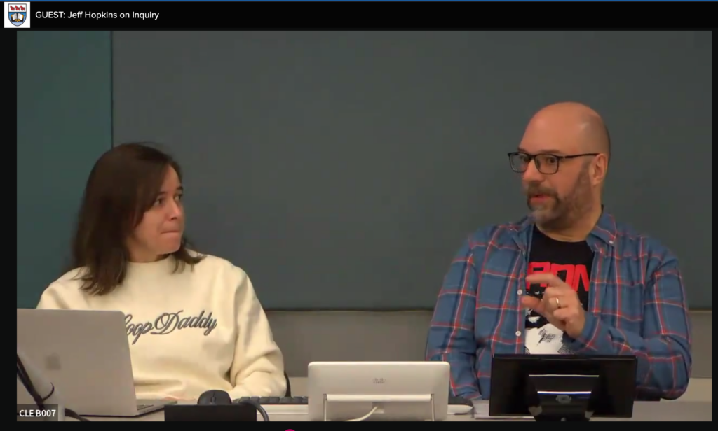 Reflection on Guest Lecture With Jeff Hopkins – Farida's Blog